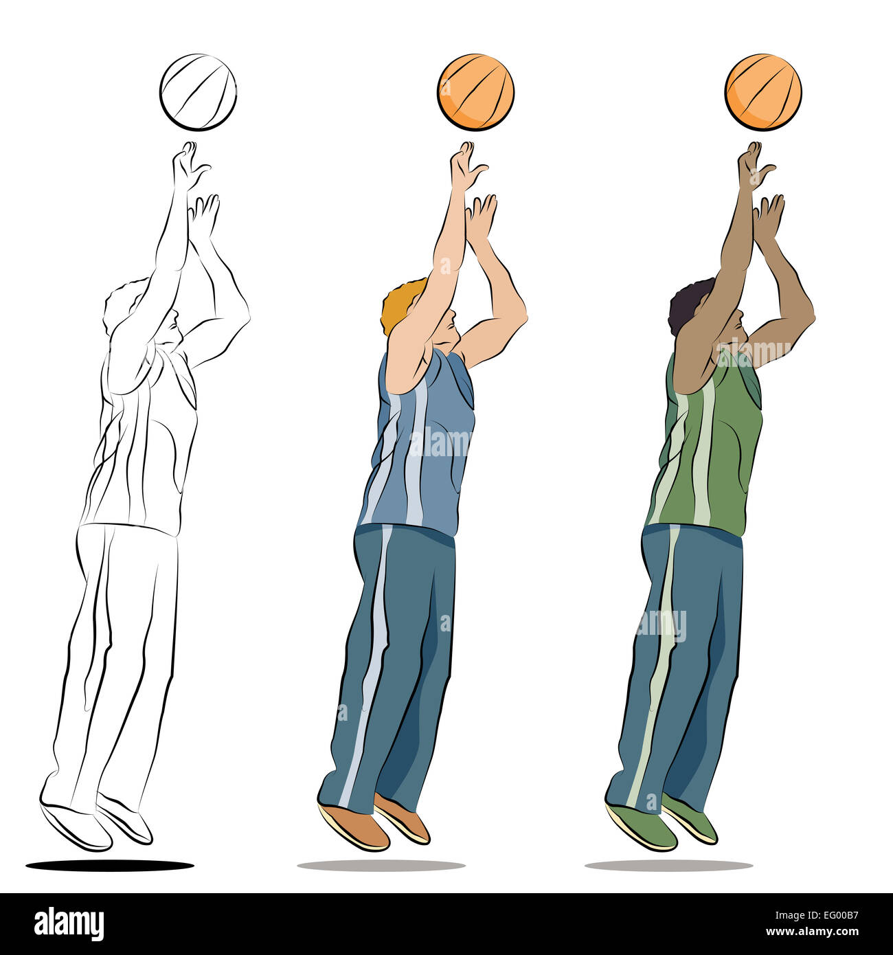 Overhead Pass Basketball