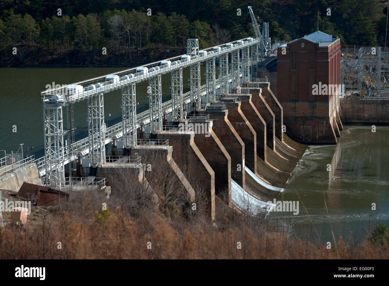 High Rock Dam at High Rock Lake. Davidson County, North Carolina Stock ...