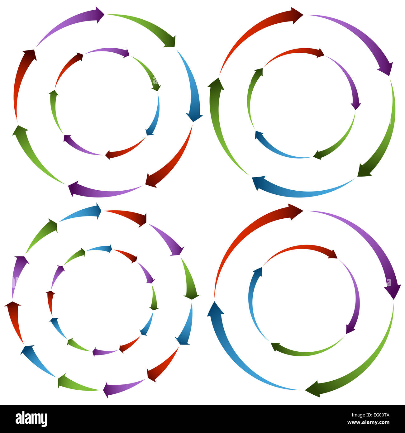 An image of flowing arrow wheels Stock Photo - Alamy