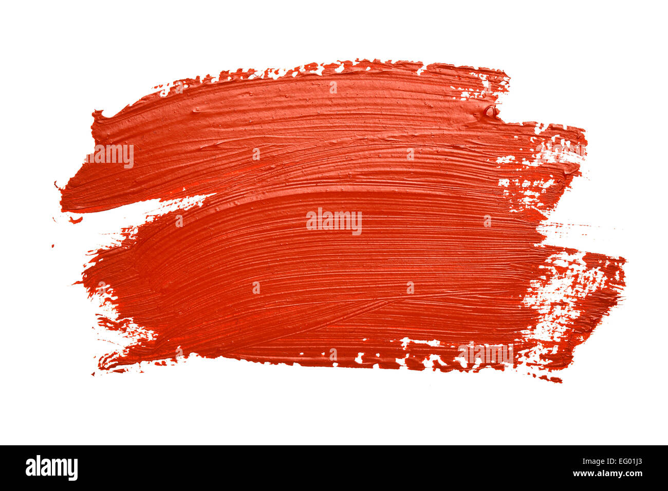 Red brush strokes isolated on the white background Stock Photo - Alamy