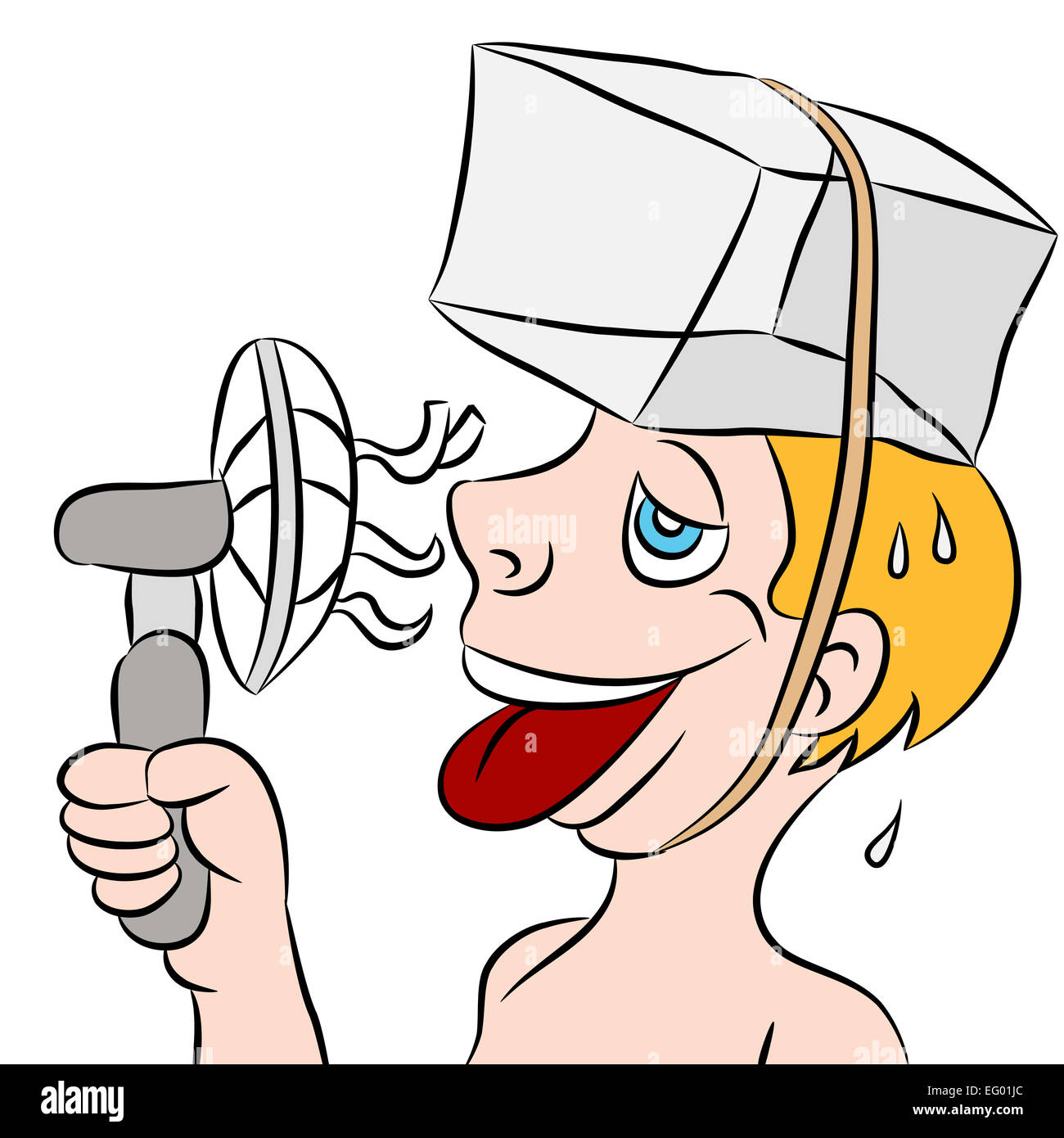 Trying to stay cool hi-res stock photography and images - Alamy