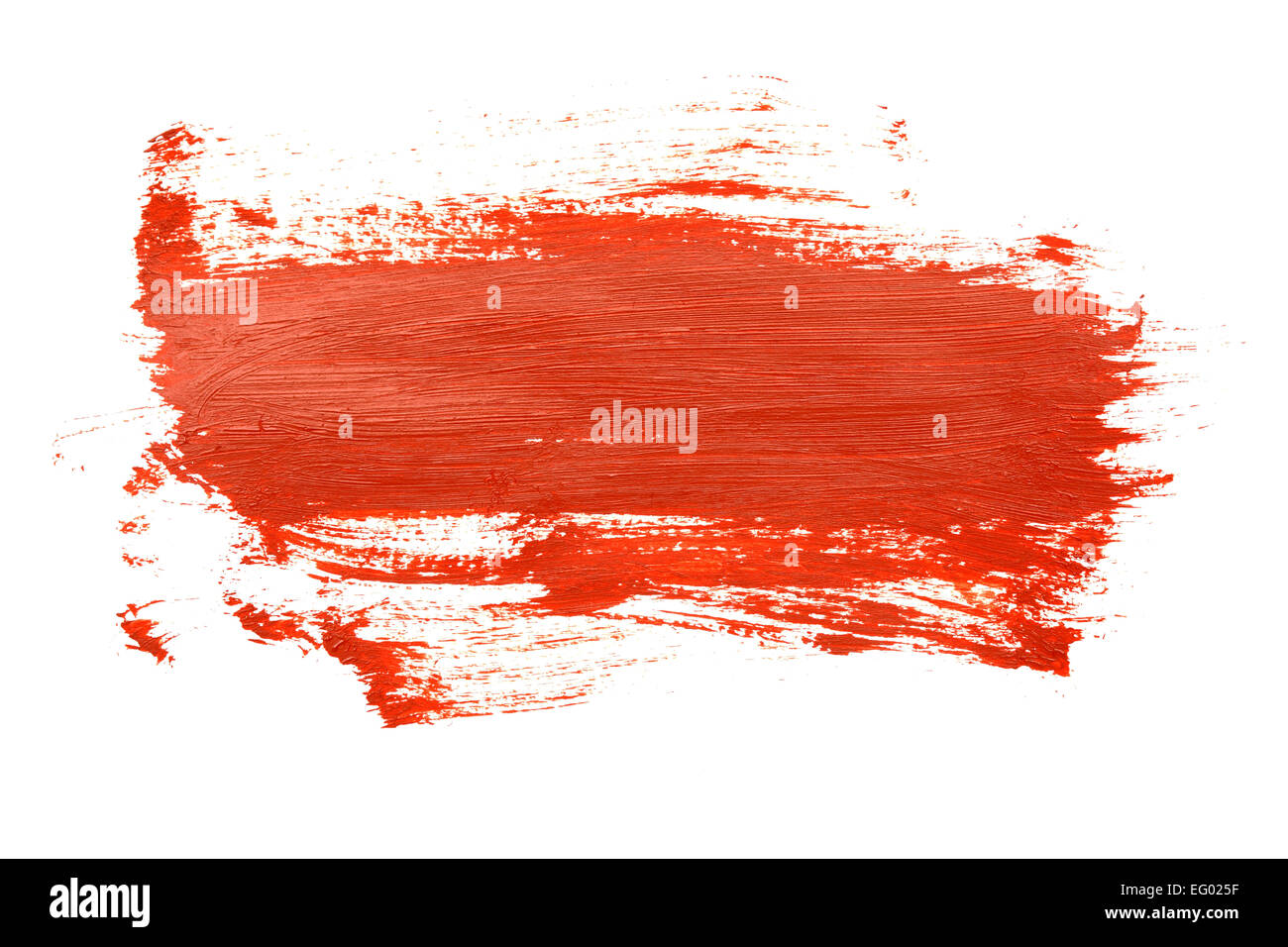 Red brush strokes on the white background Stock Photo - Alamy