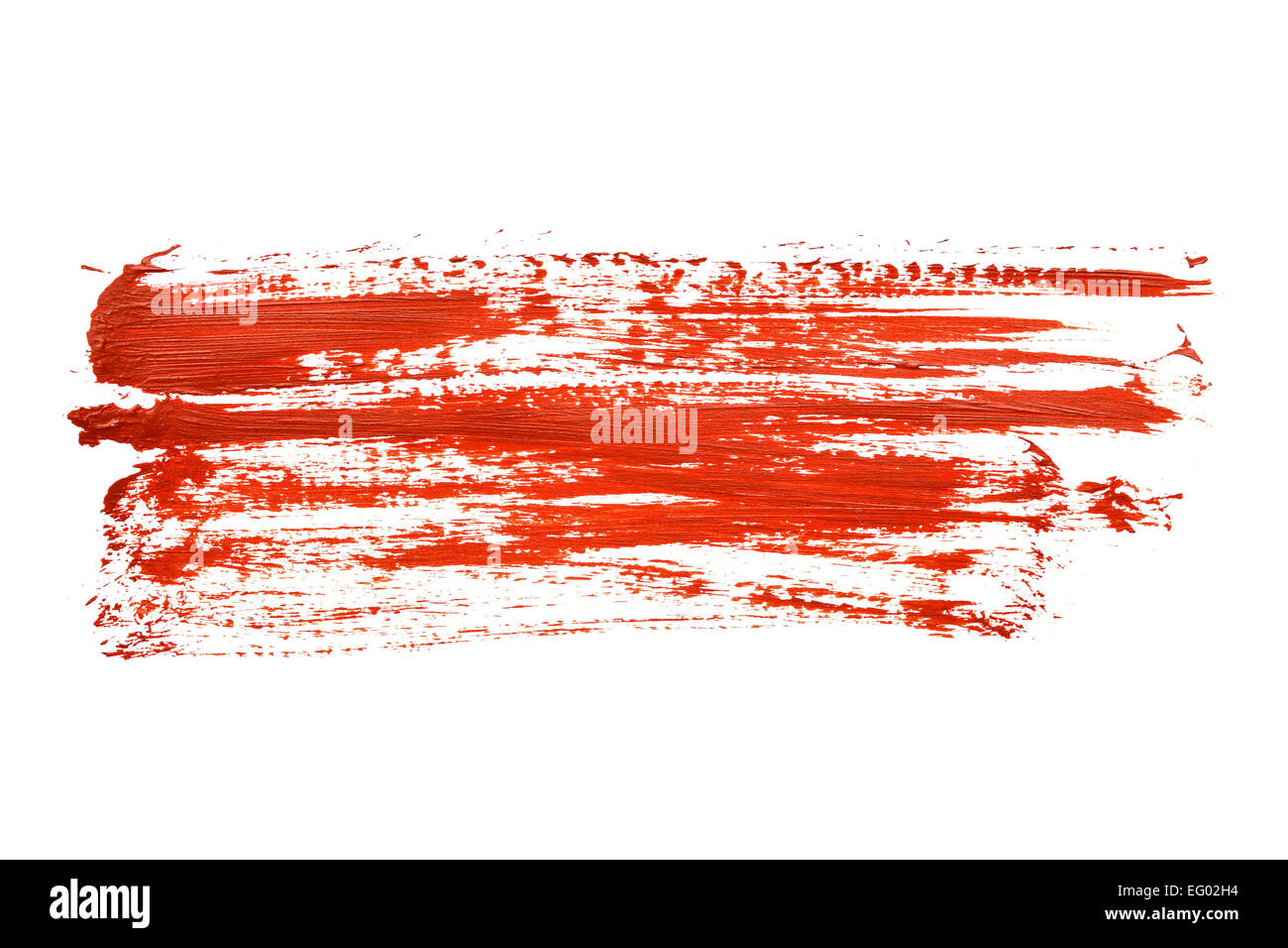 Wide red brush line Cut Out Stock Images & Pictures - Alamy