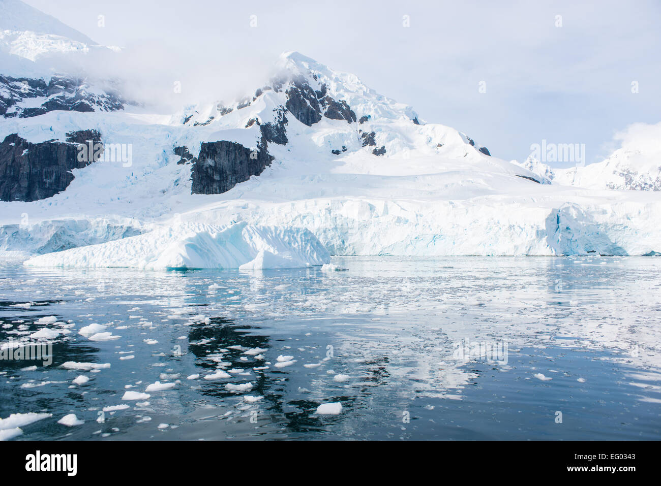 Picturesque Paradise Harbor, also known as Paradise Bay, behind Lemaire ...