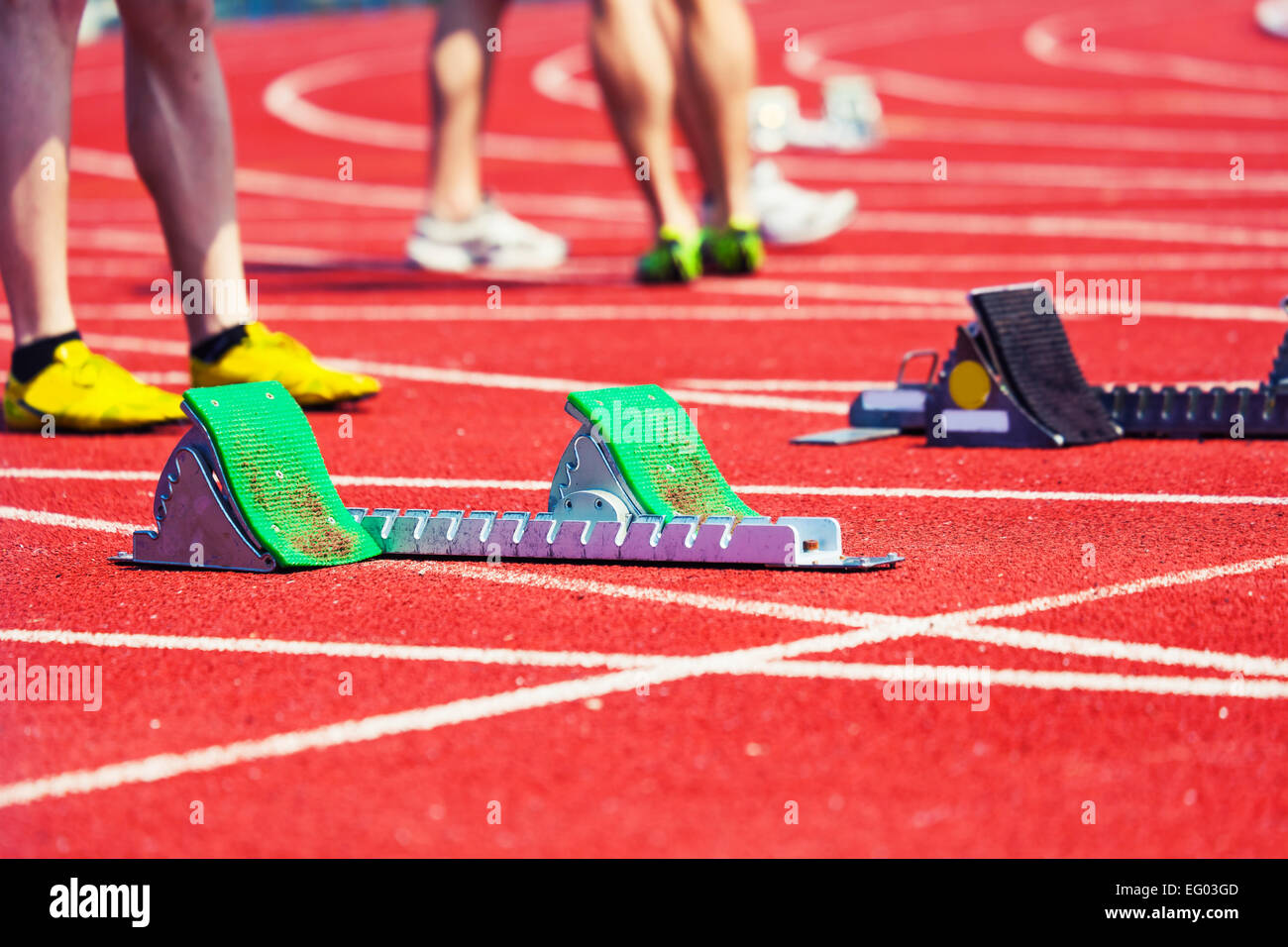 preparation for the race,sports background Stock Photo - Alamy