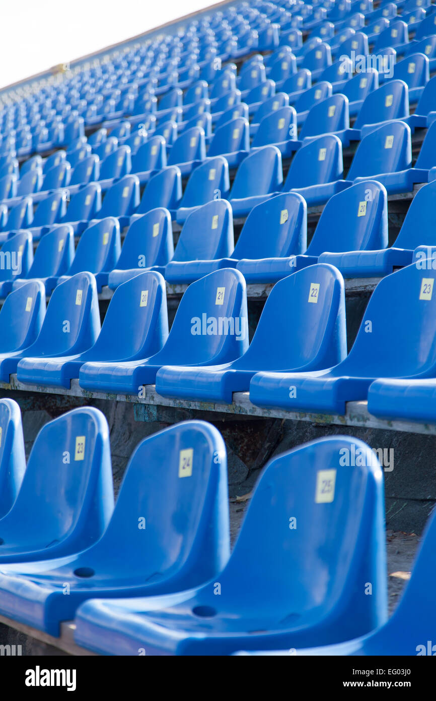 Empty seats in rugby stadium hi-res stock photography and images - Alamy