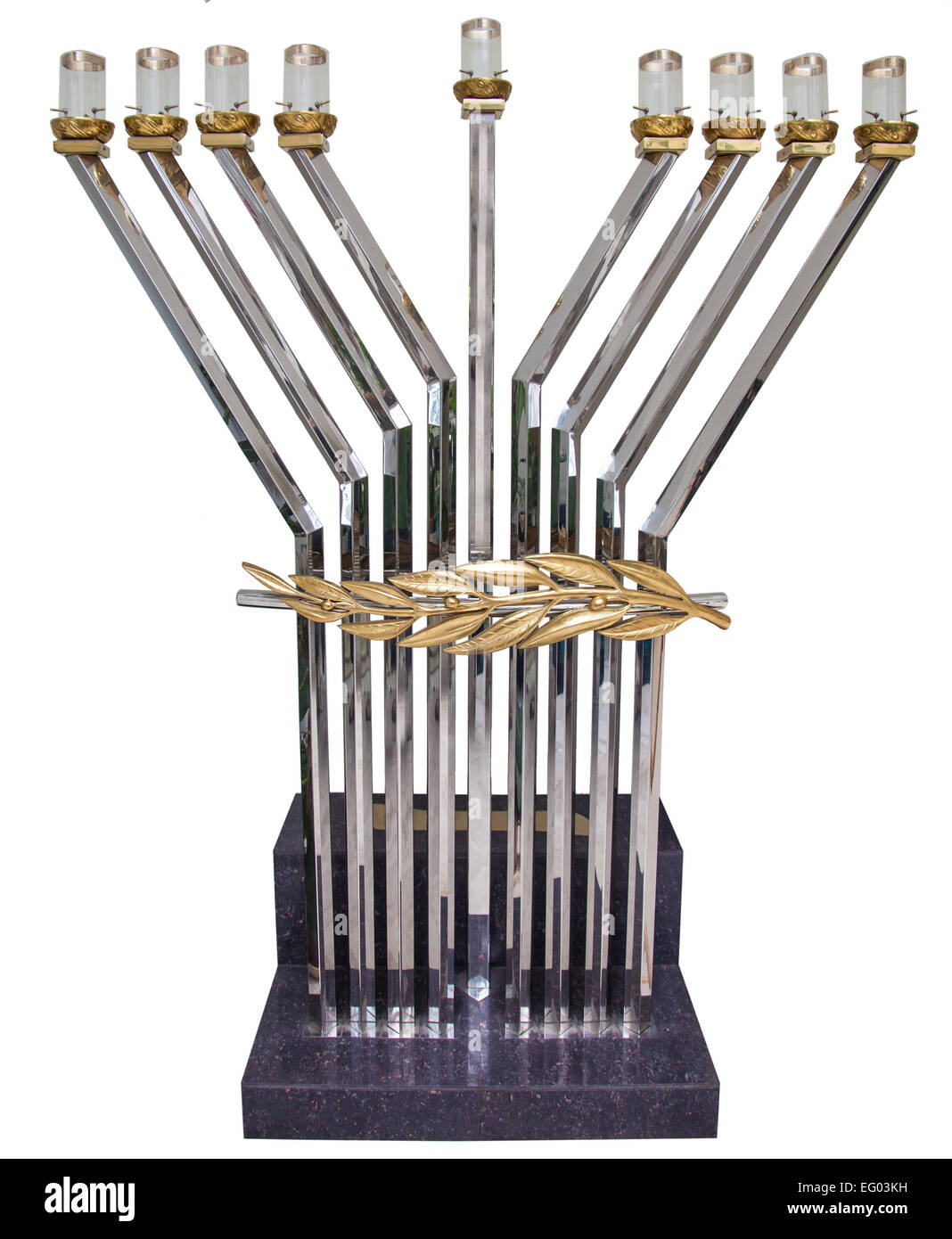 Jewish Menorah - a symbol of the Jewish isolated white background Stock ...