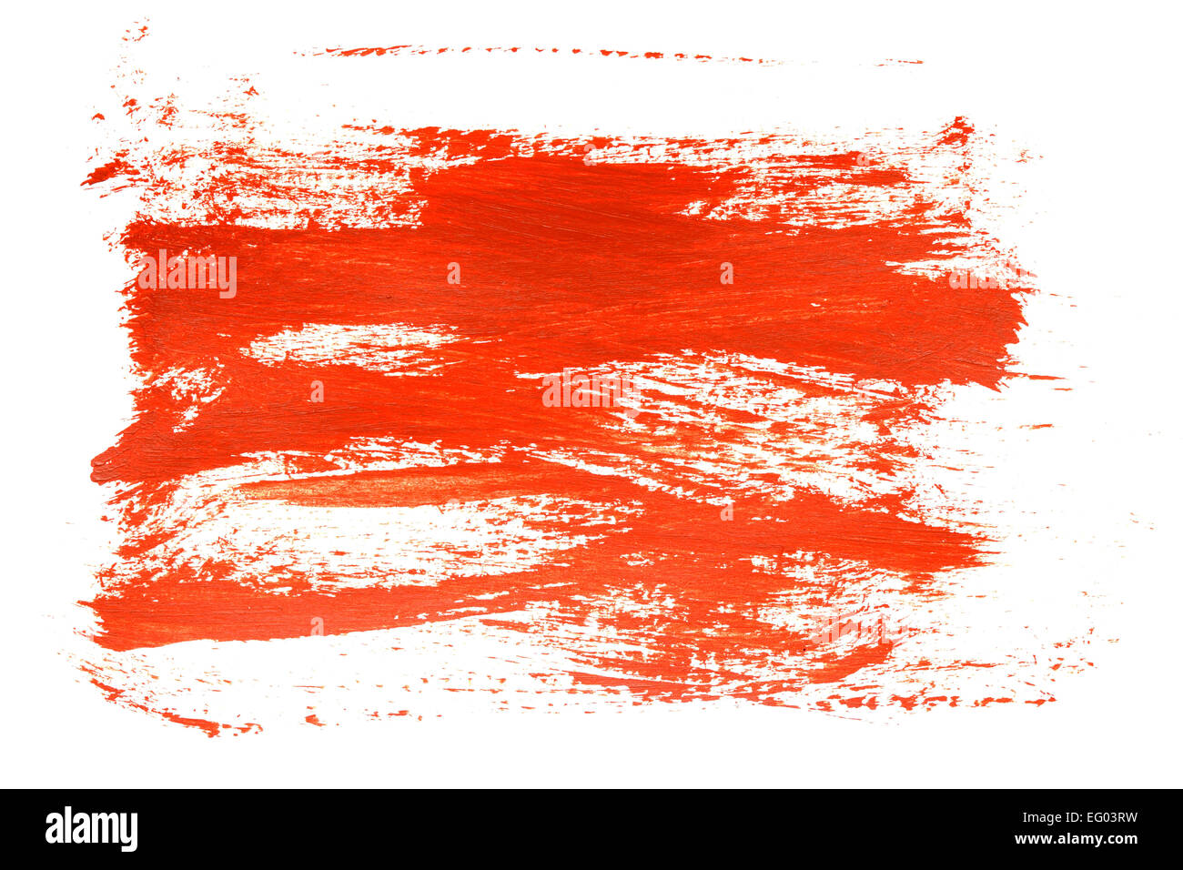Red brush strokes on the white background Stock Photo - Alamy