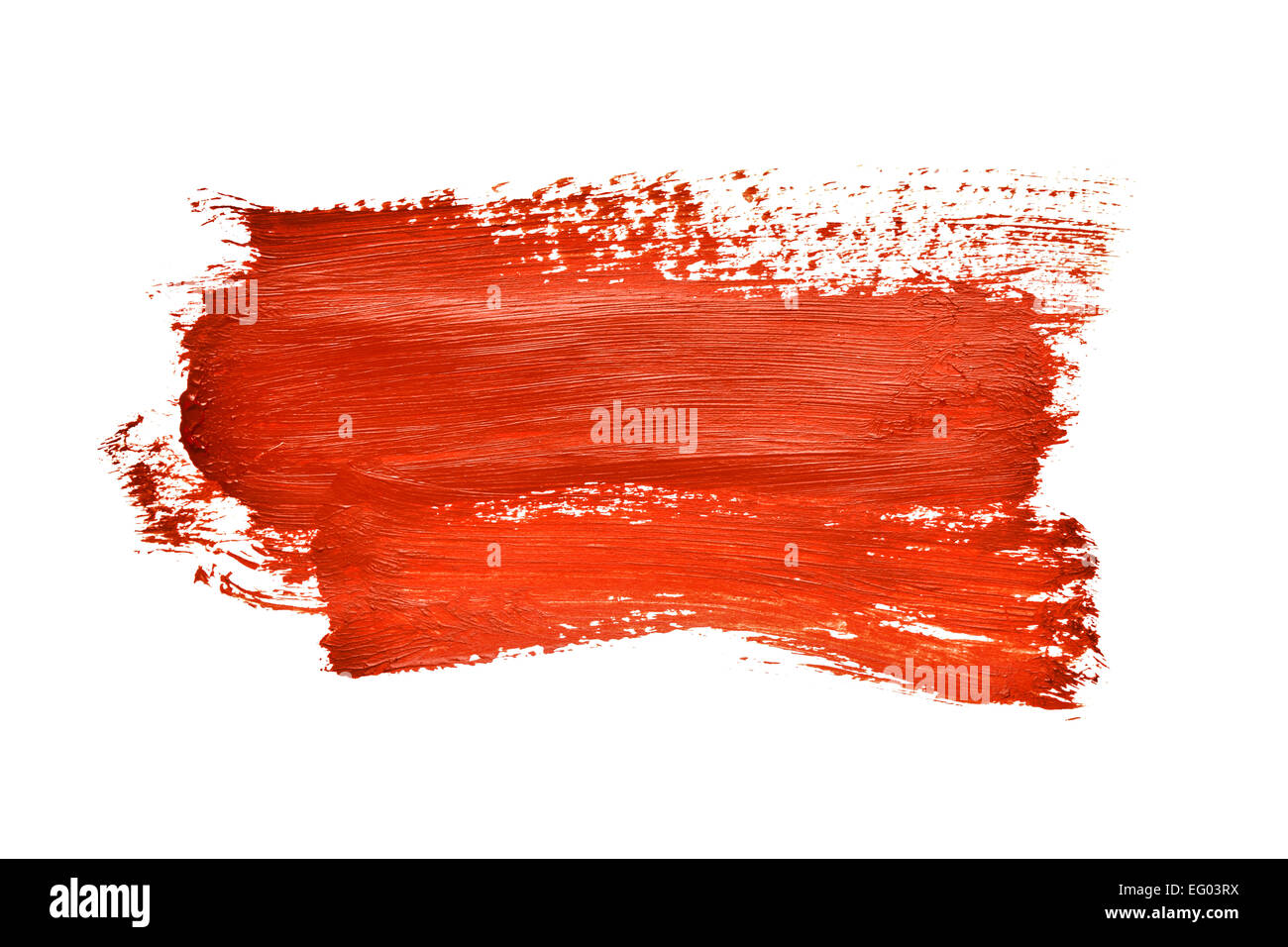 Red brush stroke Cut Out Stock Images & Pictures - Alamy