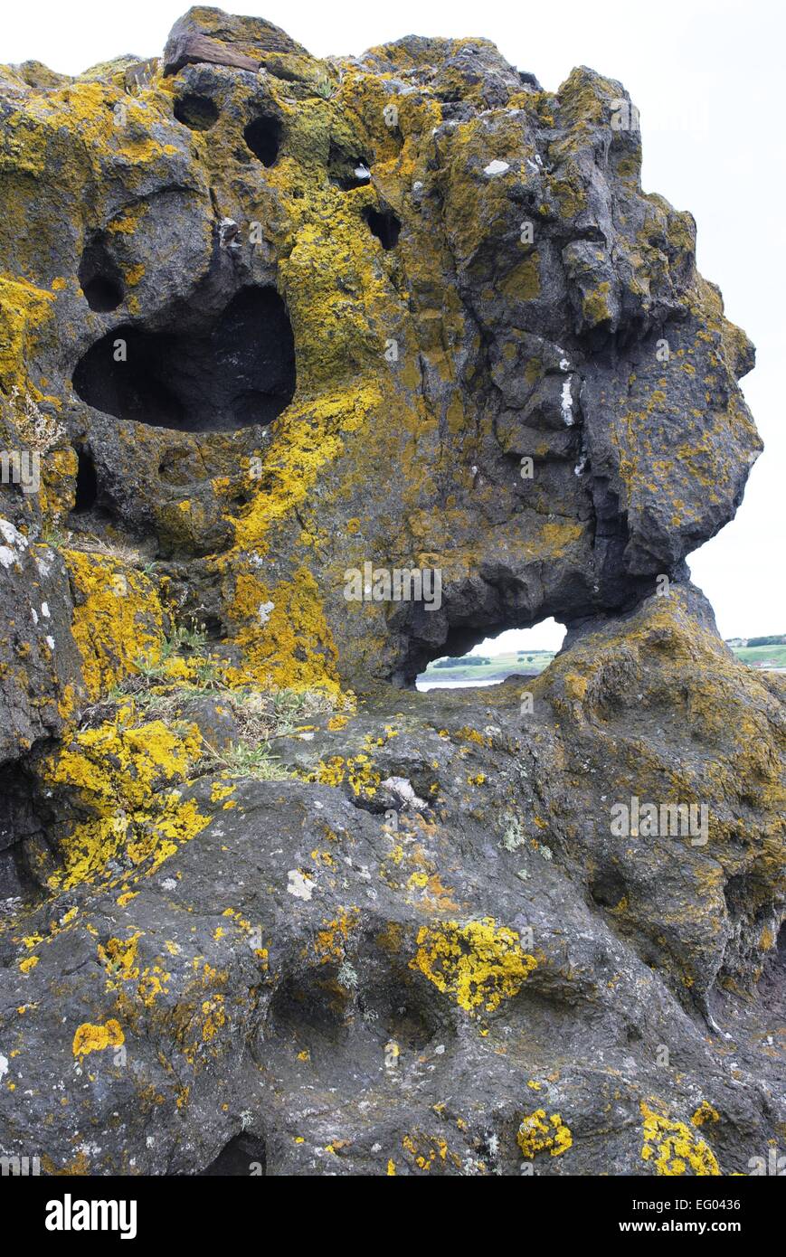 Rock by the sea Stock Photo - Alamy