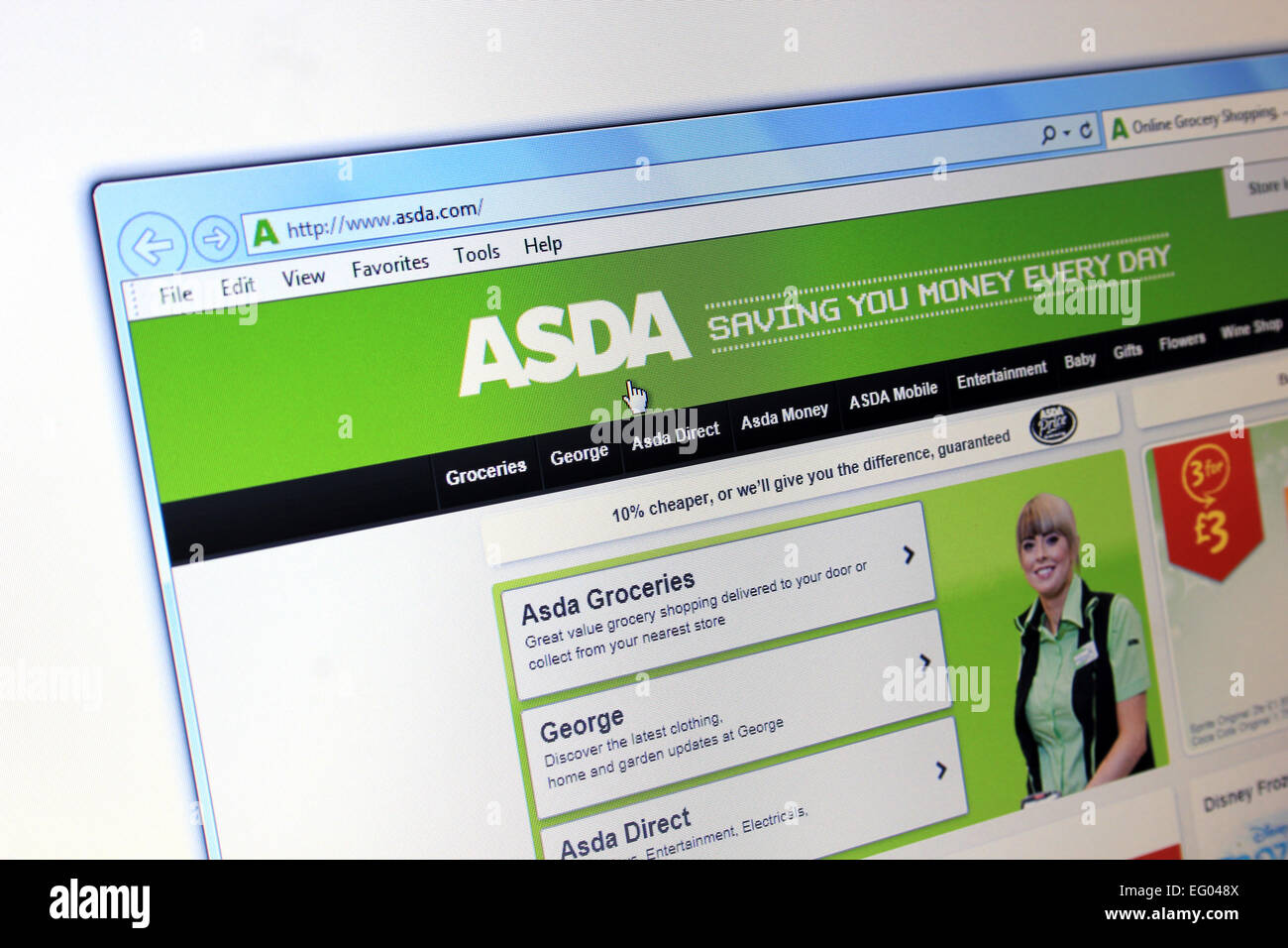 Asda supermarket website hi-res stock photography and images - Alamy