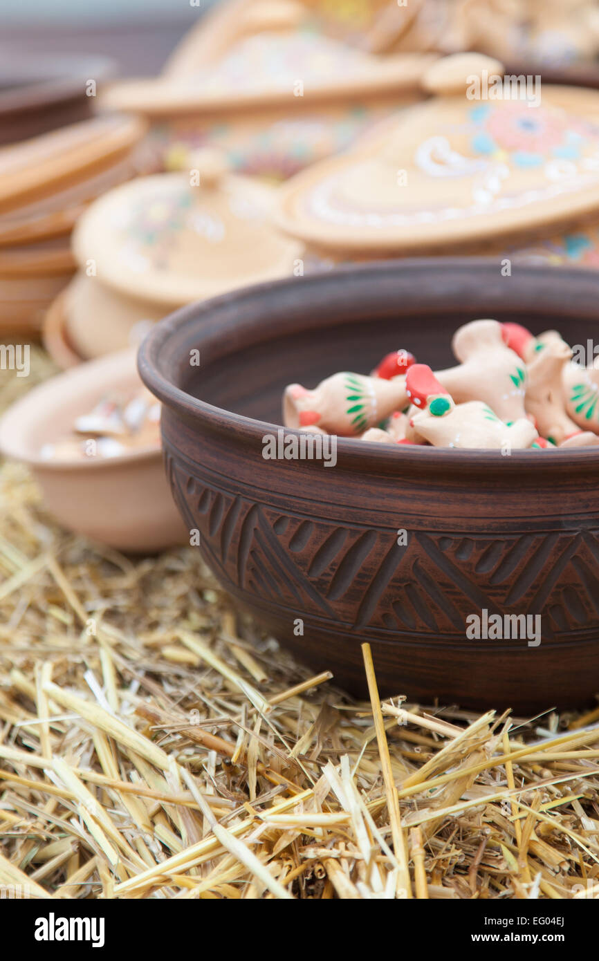 ceramic pottery handmade, fair color Stock Photo - Alamy