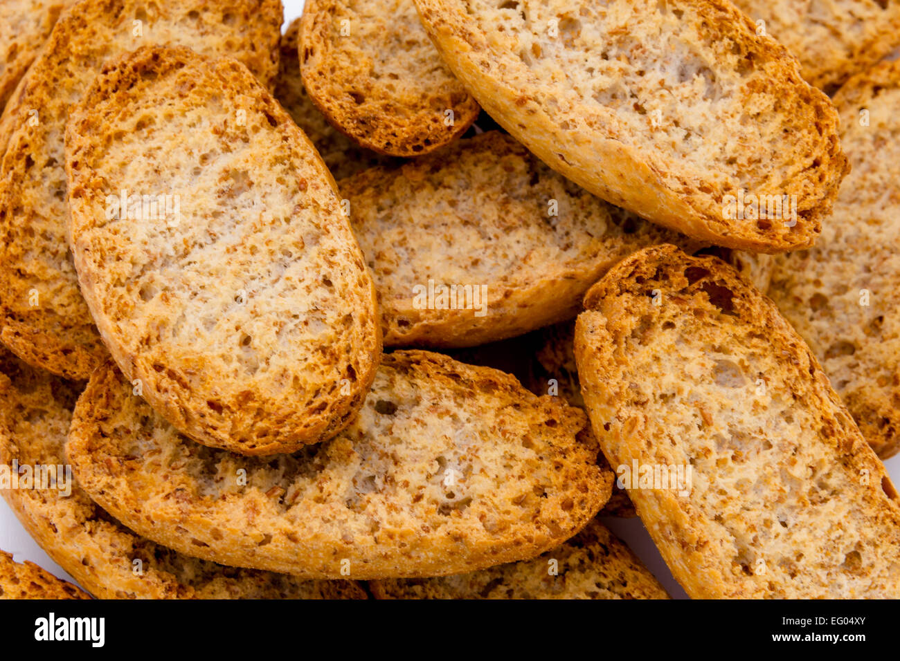 A background of toasted bread Stock Photo - Alamy