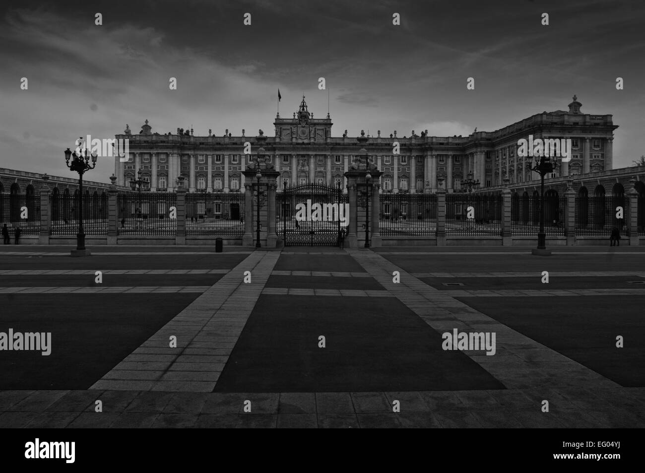 Palacio real, madrid Black and White Stock Photos & Images - Alamy