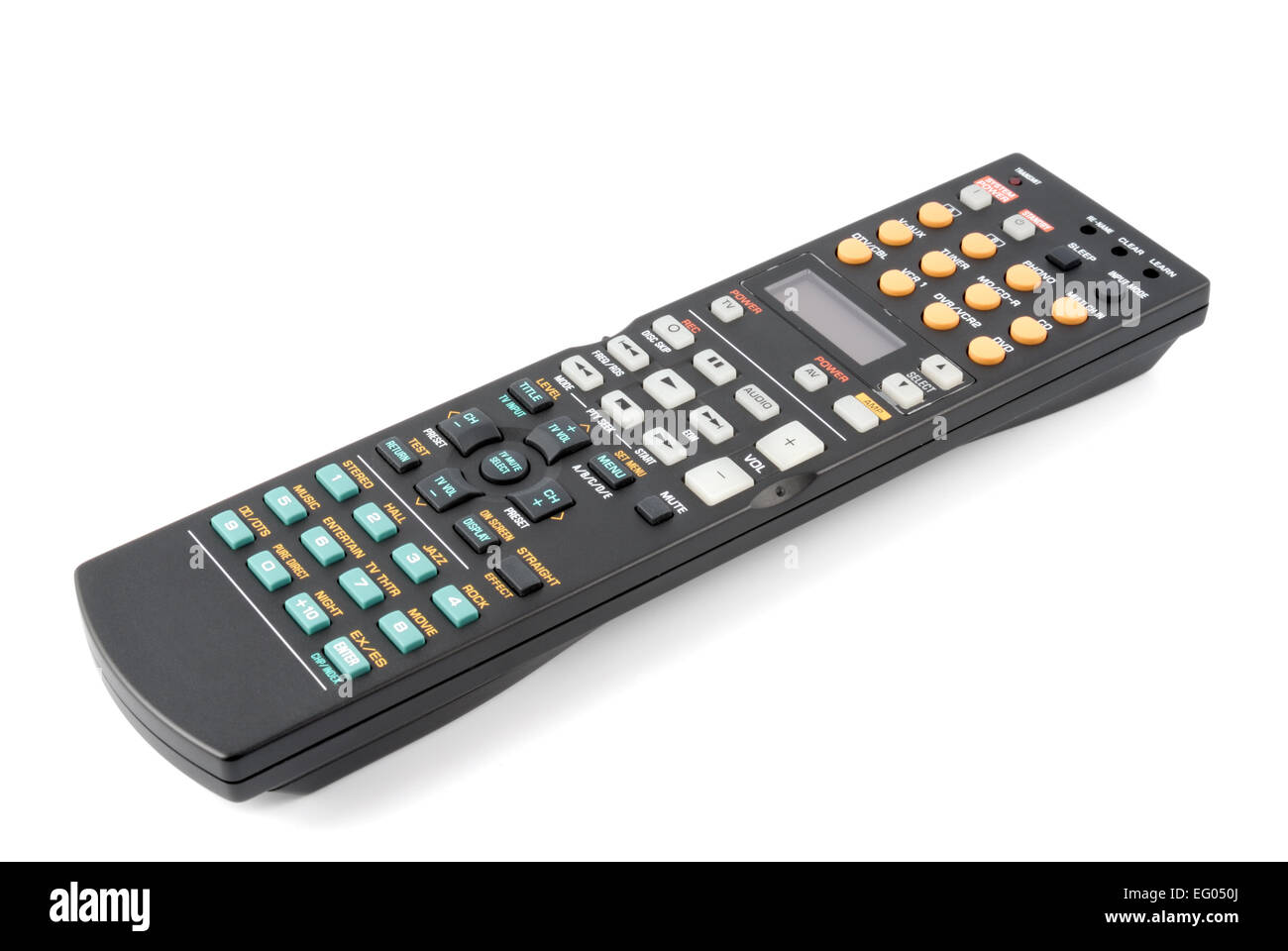Remote control panel on a white background Stock Photo - Alamy