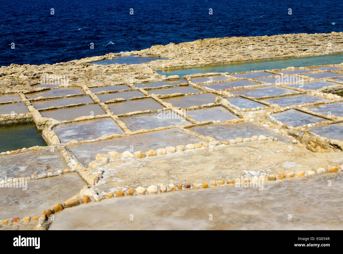 Salt pans in Xwenji, Gozo Malta Stock Photo - Alamy