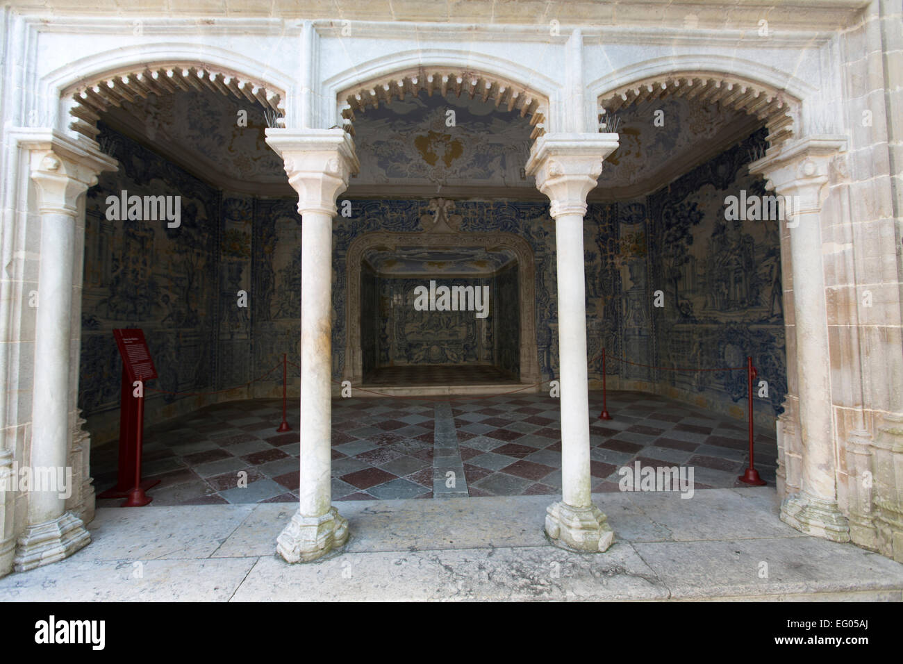 Blue tiles in Sintra National Palace Stock Photo - Alamy