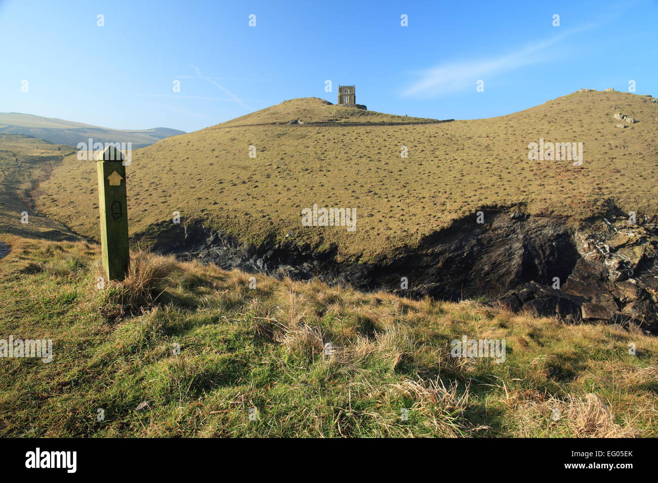 Doyden castle, Doyden point, Port Quin, North Cornwall, England, UK ...