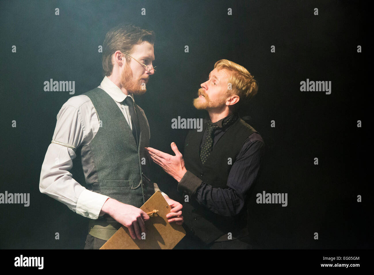 Scott McGarrick as Mr Frederick Treves and Adam Trussell as Dr Reginald ...