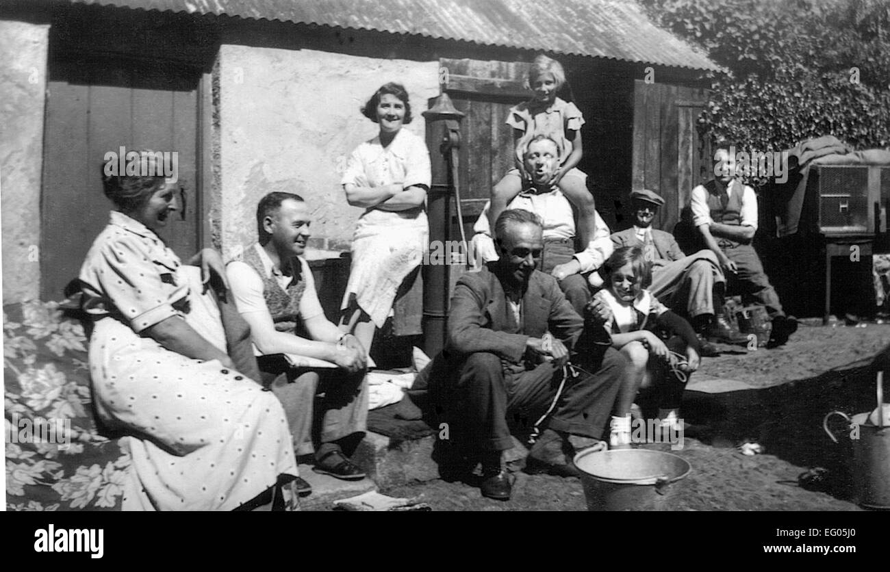 Wiltshire farm scene 1930s Stock Photo - Alamy