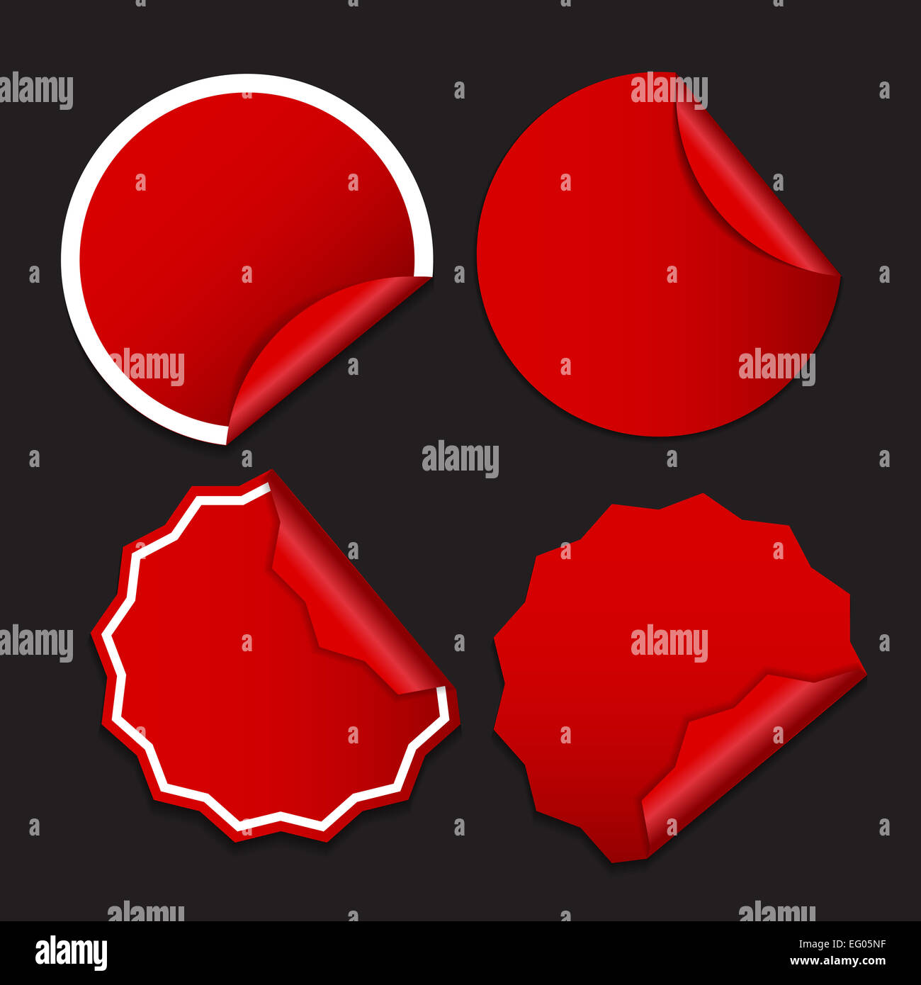 Sale Sticker, Banner Template Set Vector Illustration Stock Photo - Alamy