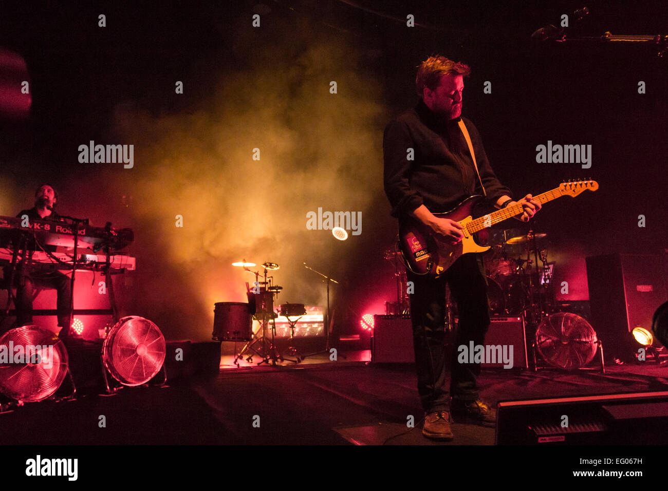 London, UK. 11th Feb 2015. Guy Garvey lead singer of Elbow, Live ...