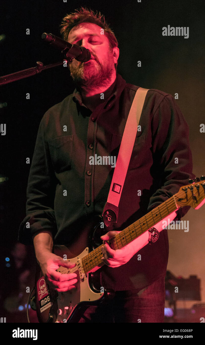 London, UK. 11th Feb 2015. Guy Garvey lead singer of Elbow, Live ...