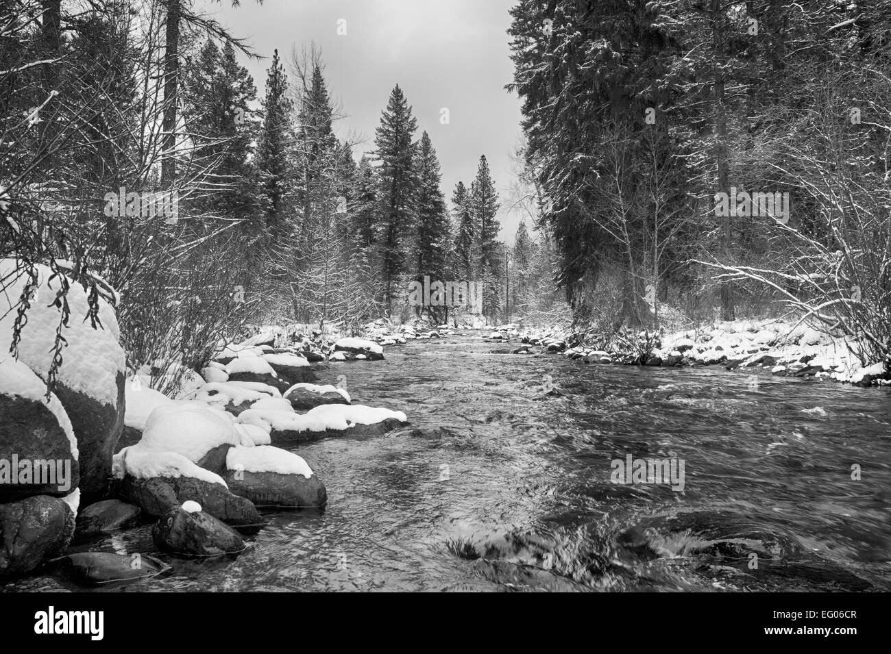 Winter Mountain Landscape Stock Photo - Alamy