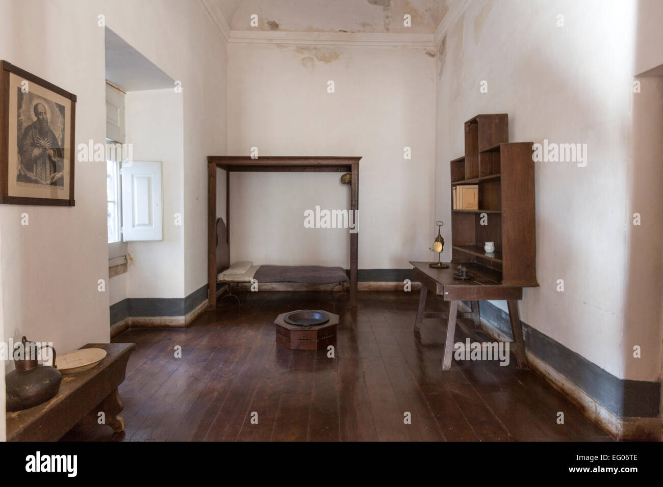 Mafra National Palace monk room Stock Photo - Alamy
