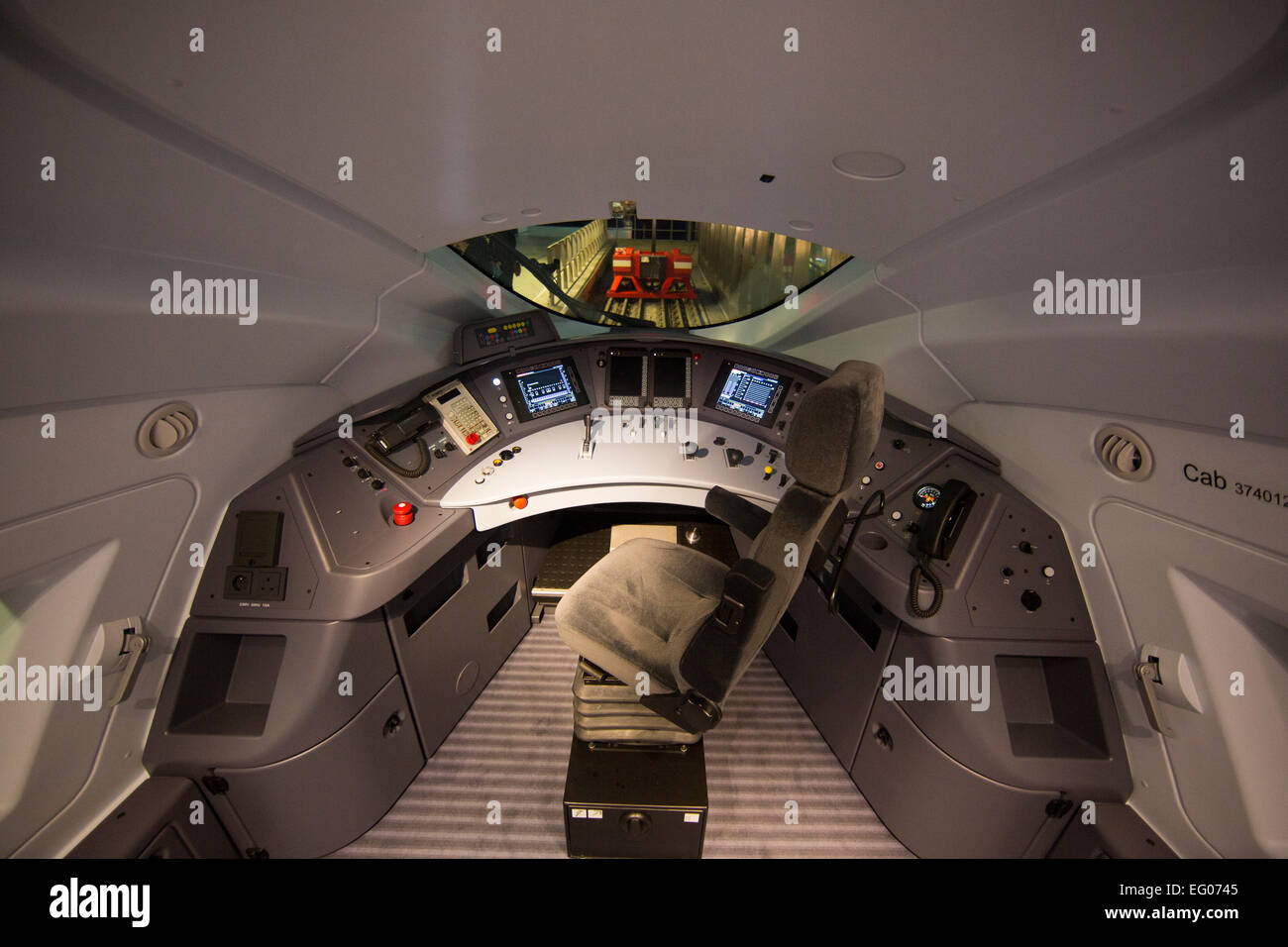UNITED KINGDOM, London : The drivers compartment for the new Eurostar ...
