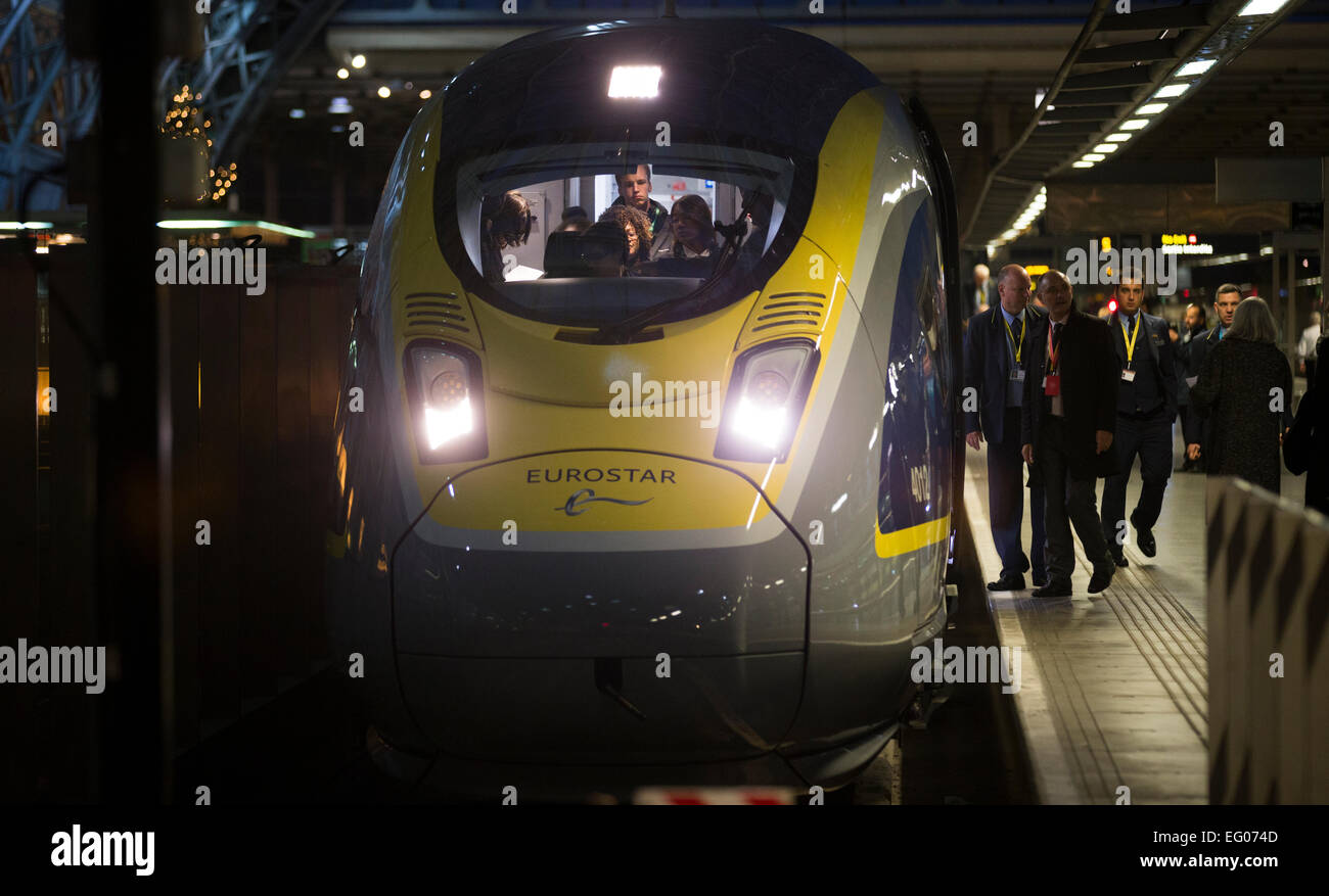 UNITED KINGDOM, London : The new Eurostar Train E320 is photographed at ...