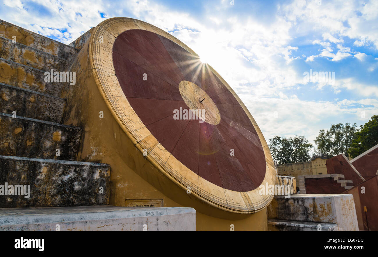 Astronomical instrument at Jantar Mantar observatory - Jaipur Rajasthan ...