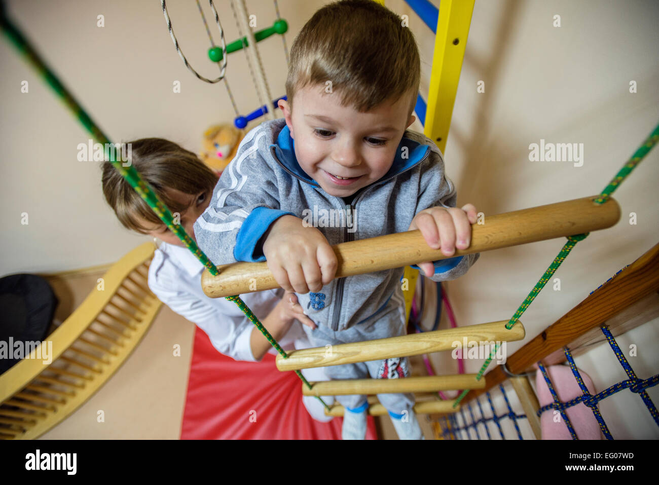 Orphans play in physiotherapy room, Orphanage 'Zhytomyr regional ...