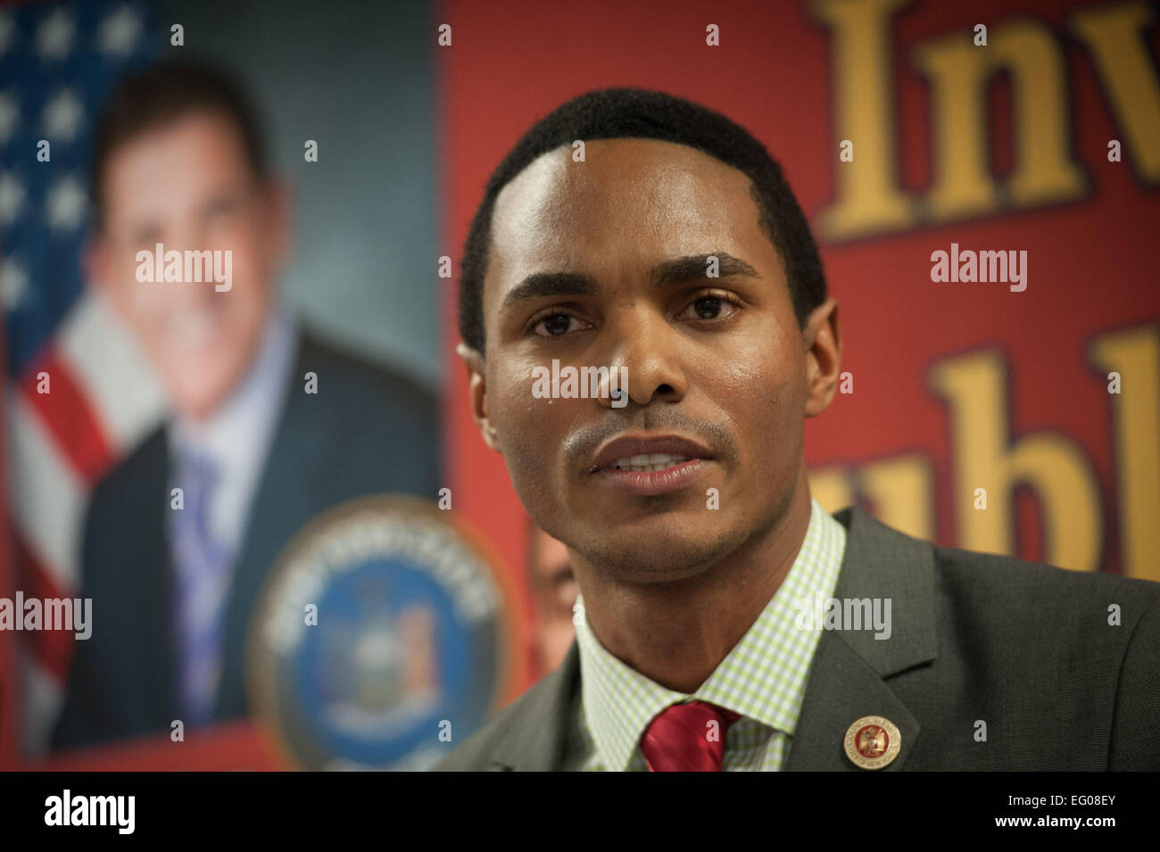 Manhattan, New York, USA. 12th Feb, 2015. NYC Councilman RITCHIE TORRES ...