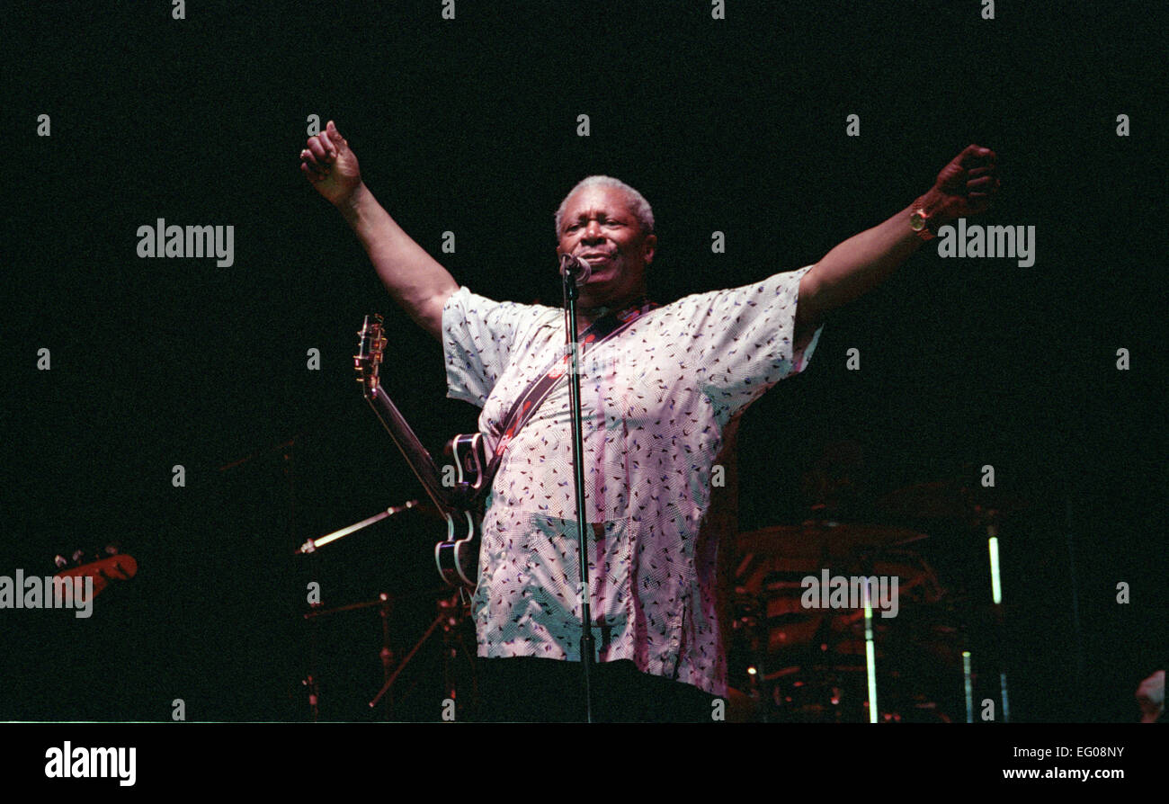 BB King Plays Alicante Bull Ring 29 july 98 Stock Photo - Alamy