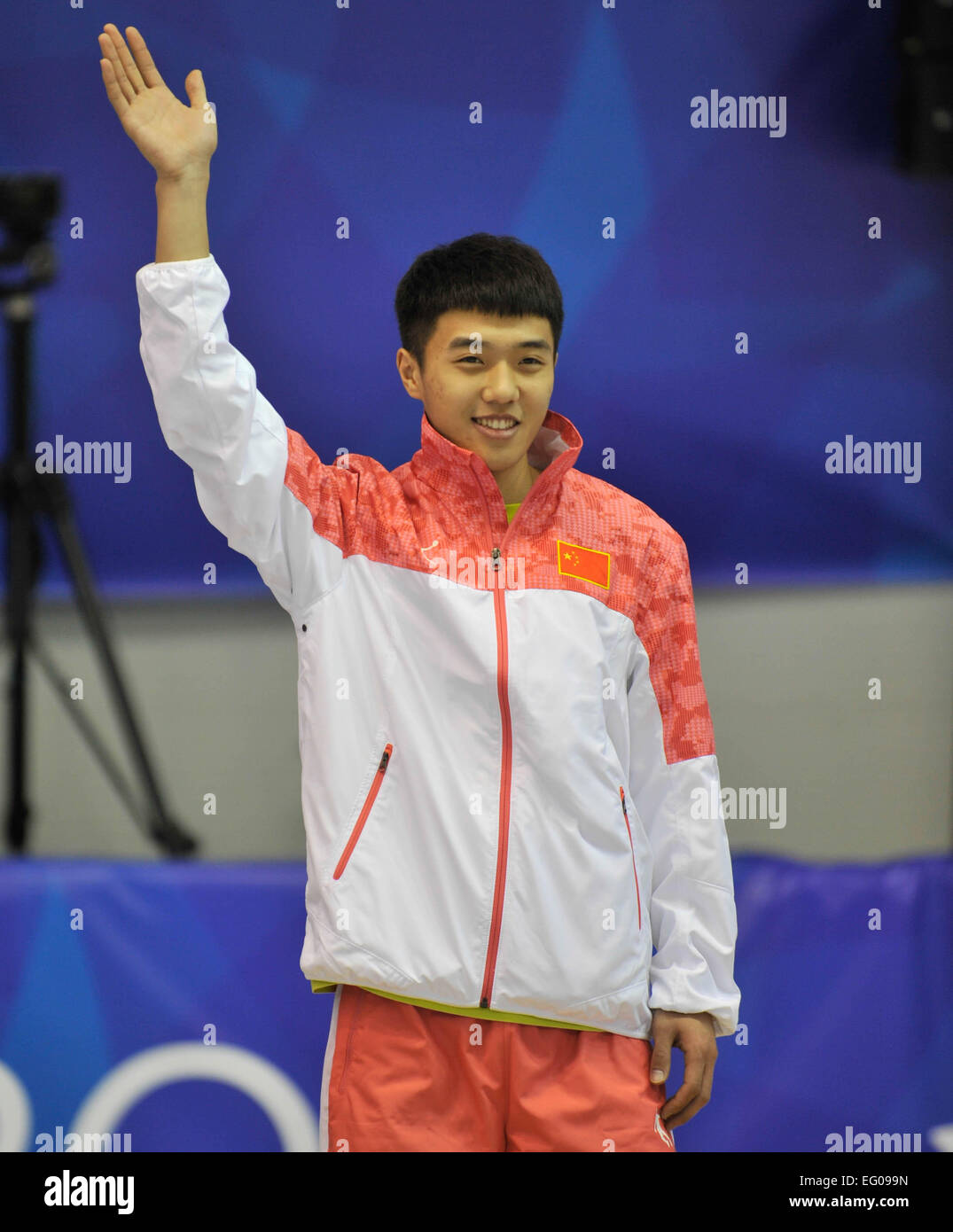 Granada, Spain. 12th Feb, 2015. China's Chen Guang attends the awarding ...