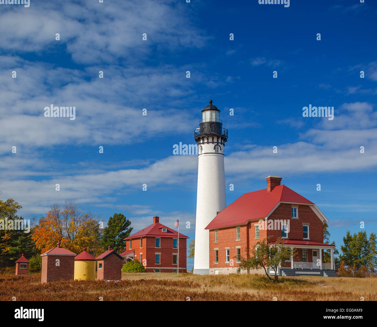 Pictured Rocks National Lakeshore, MI: Au Sable Light Station (1874) on ...