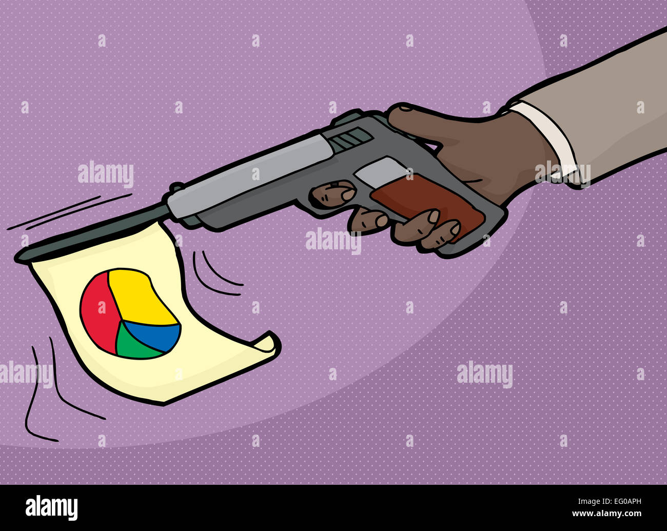 Flag gun joke hi-res stock photography and images - Alamy