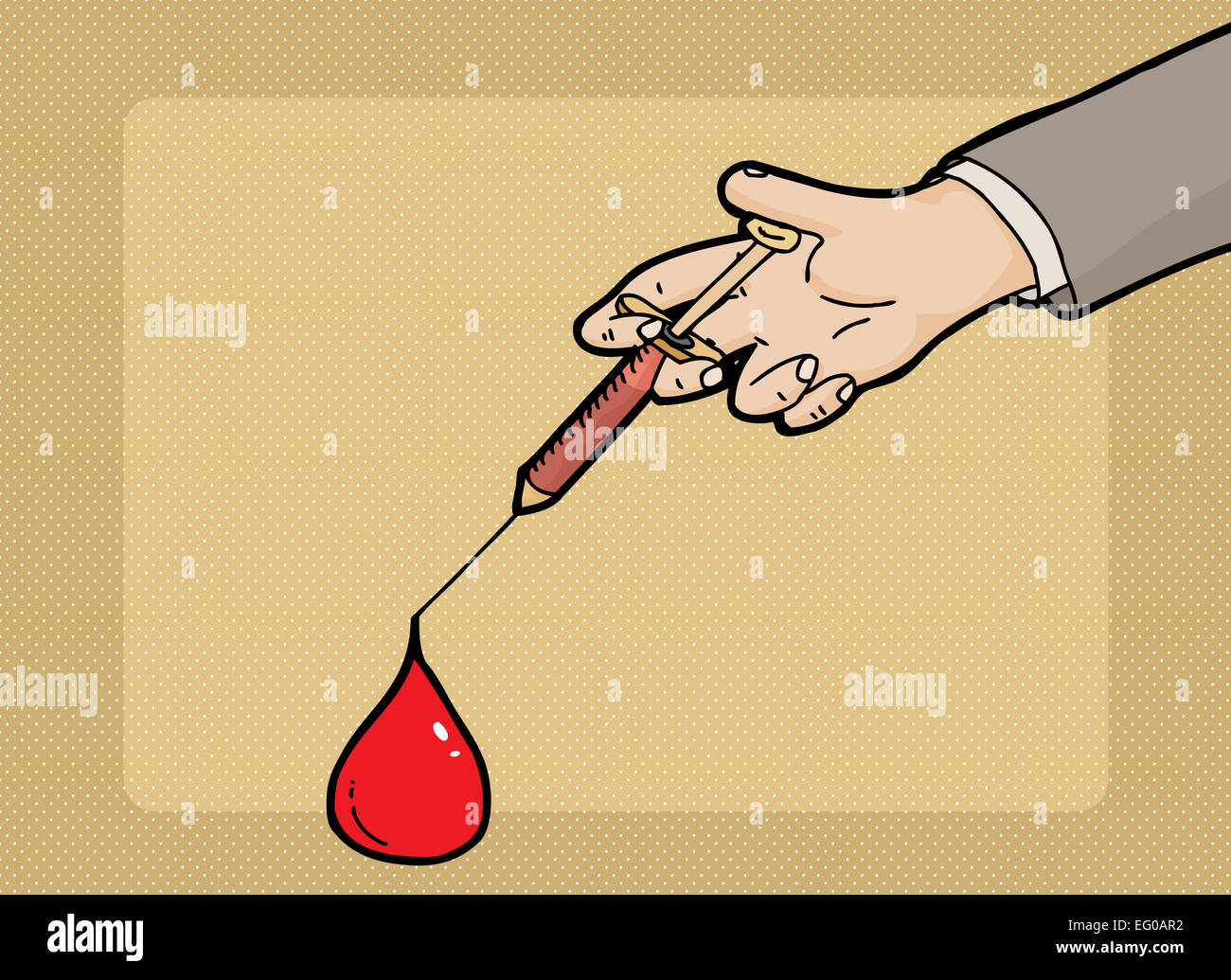 Drop blood on end hi-res stock photography and images - Alamy
