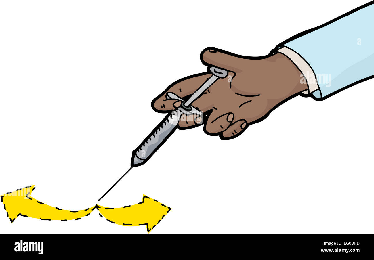 Diagram of immunization injection infusion with arrows over white Stock ...