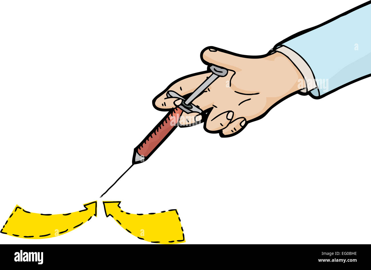 Diagram of doctor doing a blood test over white Stock Photo - Alamy