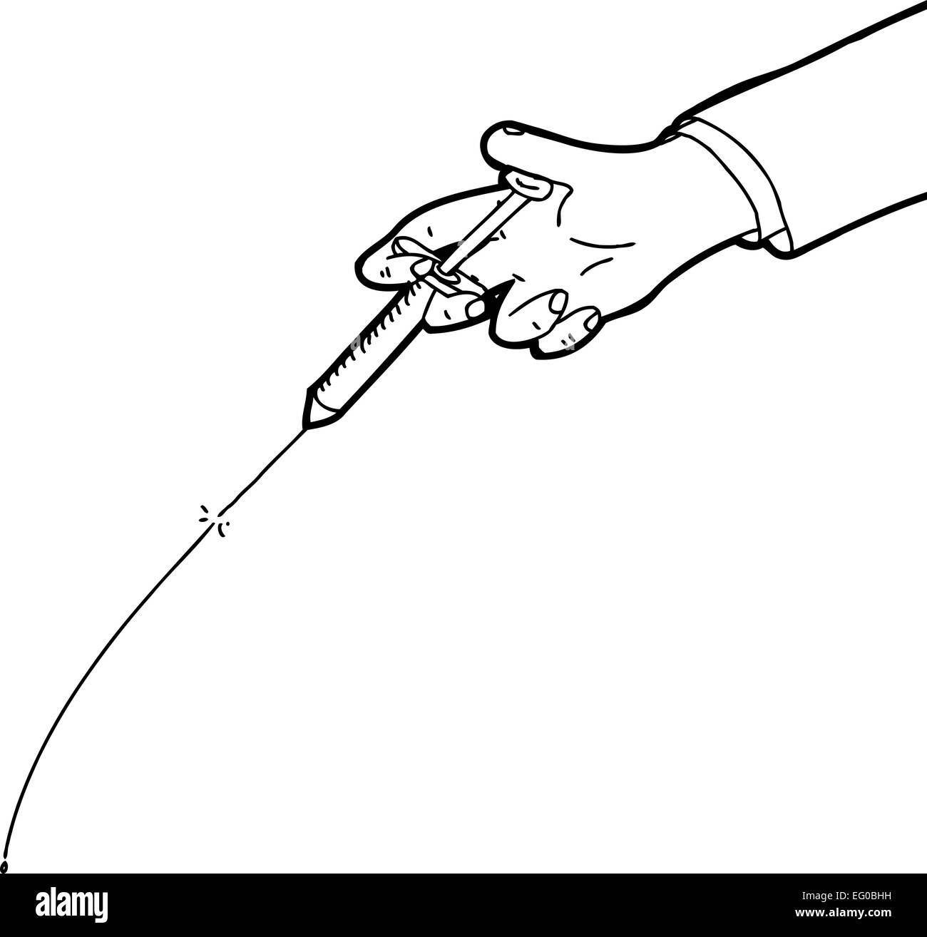 Testing by hand Black and White Stock Photos & Images - Alamy