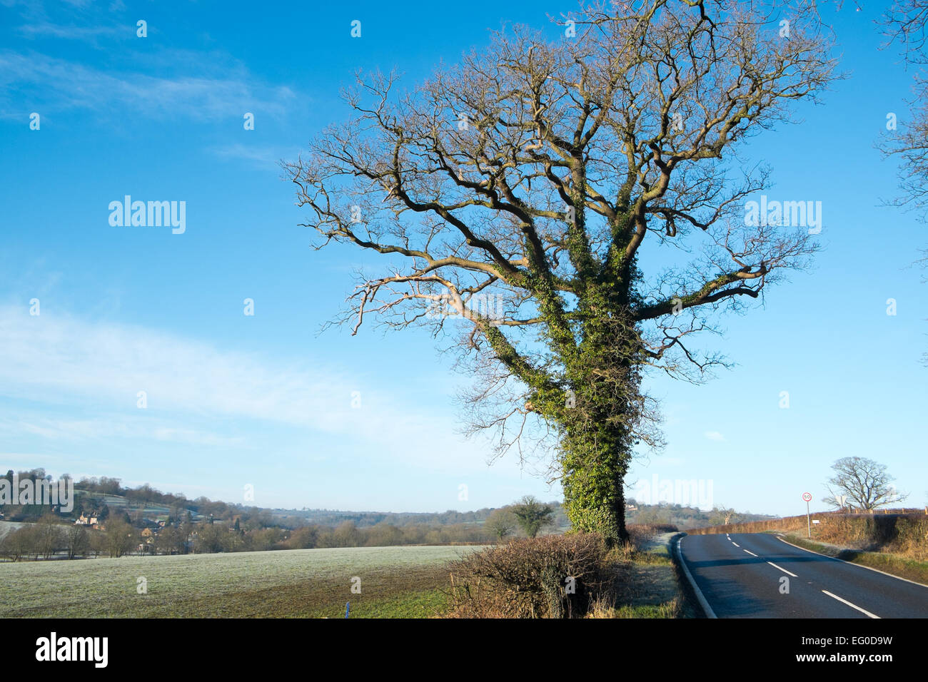 Winter sunshine on countryside hi-res stock photography and images - Alamy