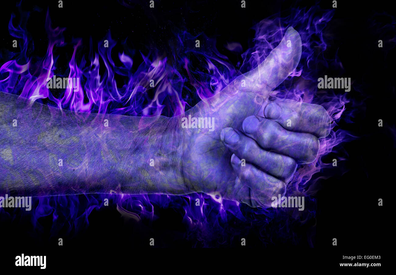 Ghost hand thumbs up hi-res stock photography and images - Alamy