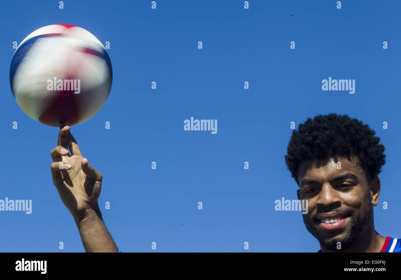 Los Angeles, California, USA. 12th Feb, 2015. Harlem Globetrotters ...