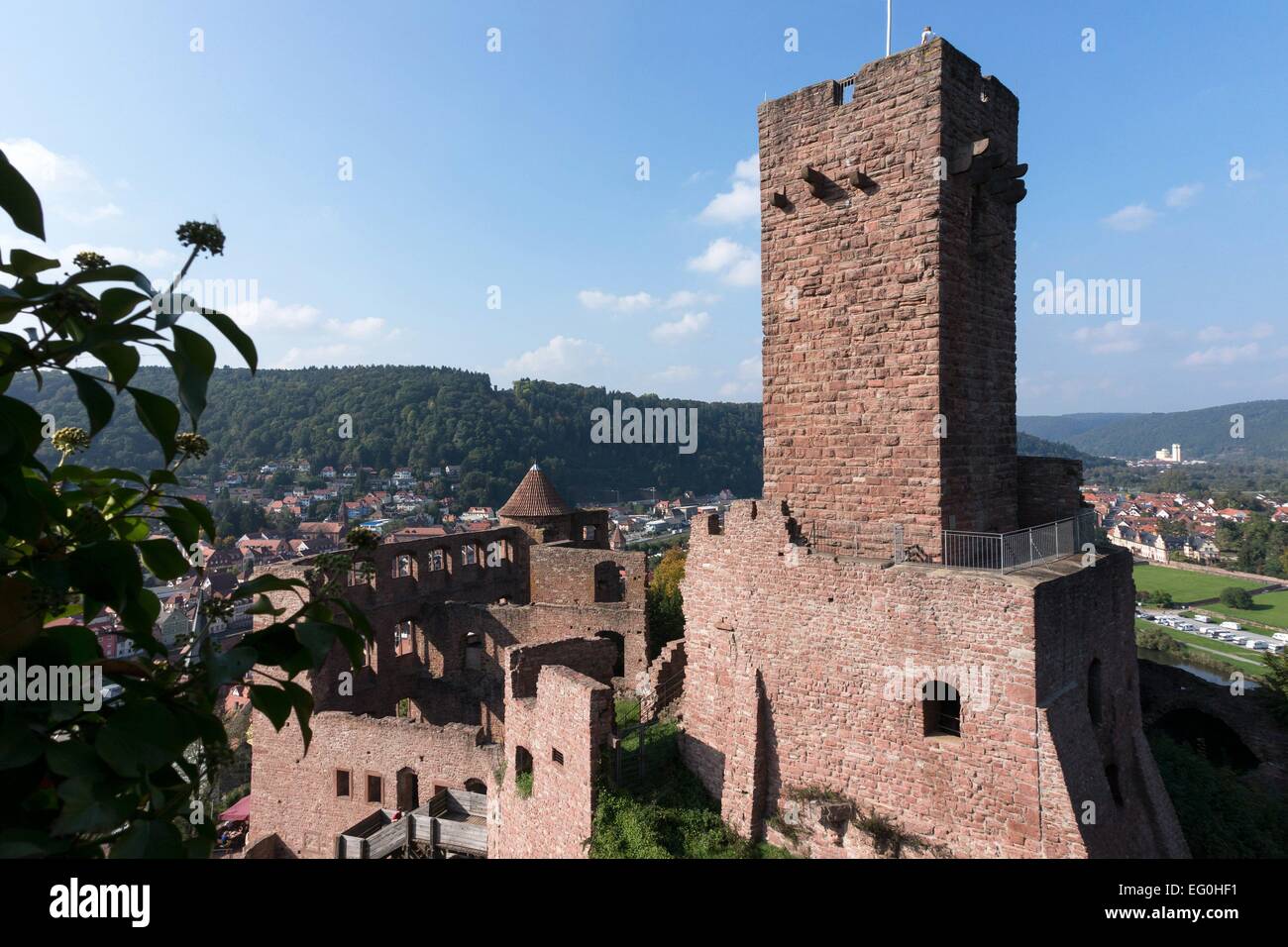 Germany: Castle Wertheim with tower, Baden-Württemberg. Photo from 3 ...
