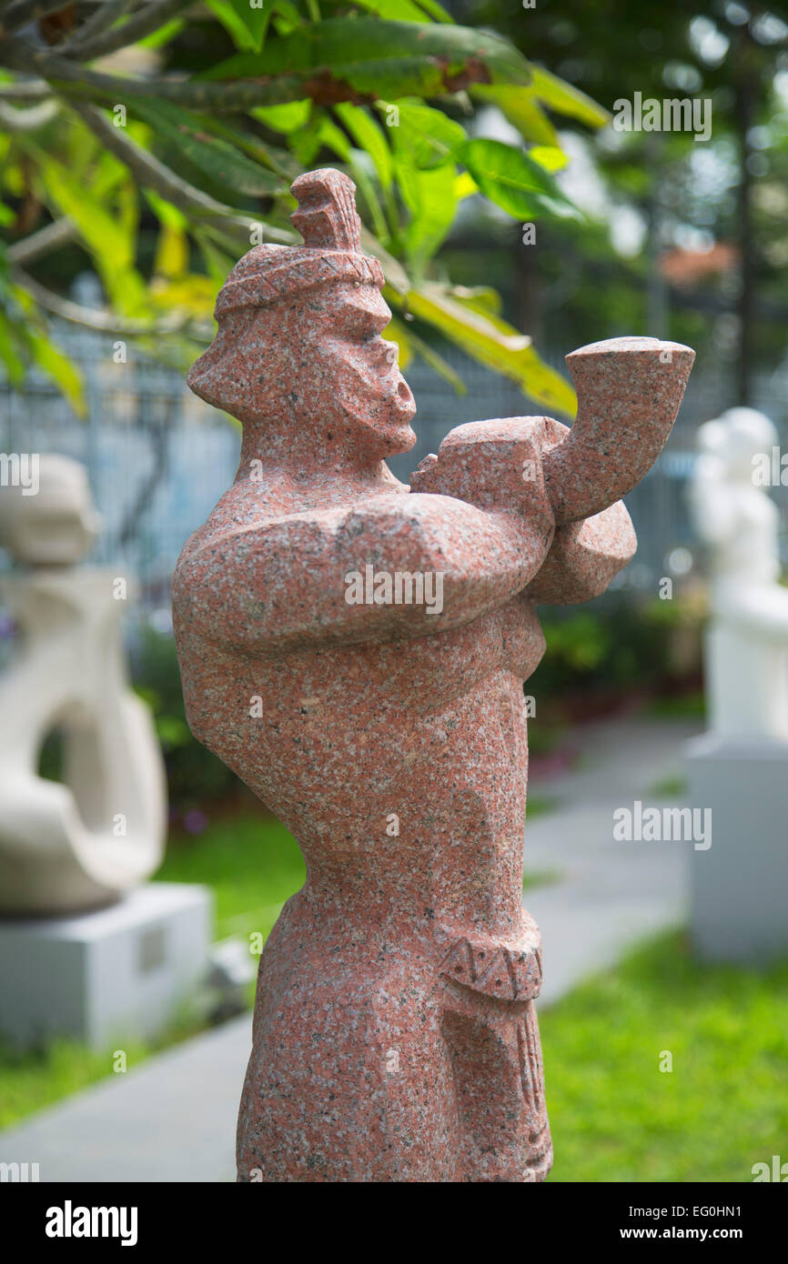 Statues in grounds of Fine Arts Museum, Ho Chi Minh City, Vietnam Stock ...