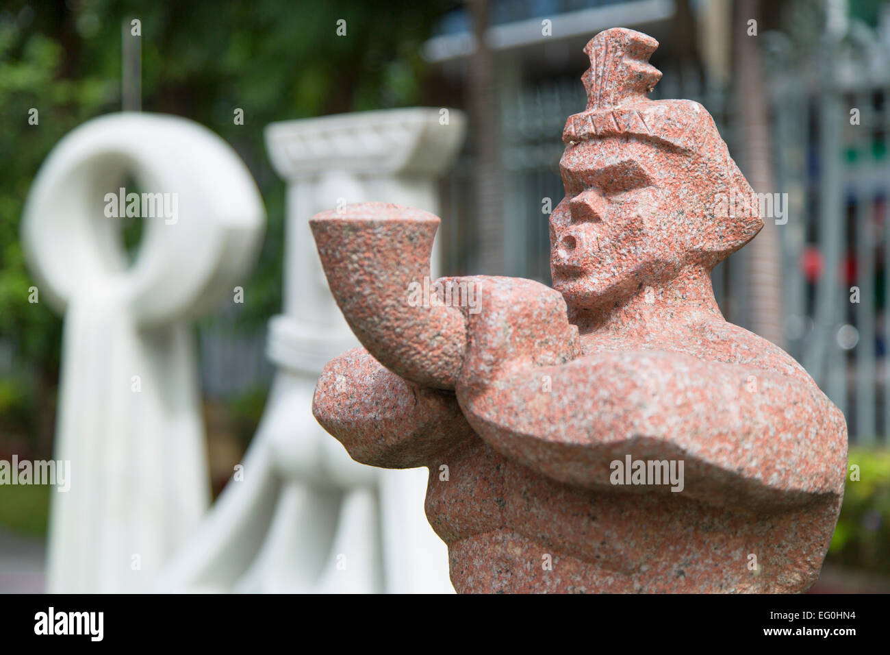 Statue in grounds of Fine Arts Museum, Ho Chi Minh City, Vietnam Stock ...