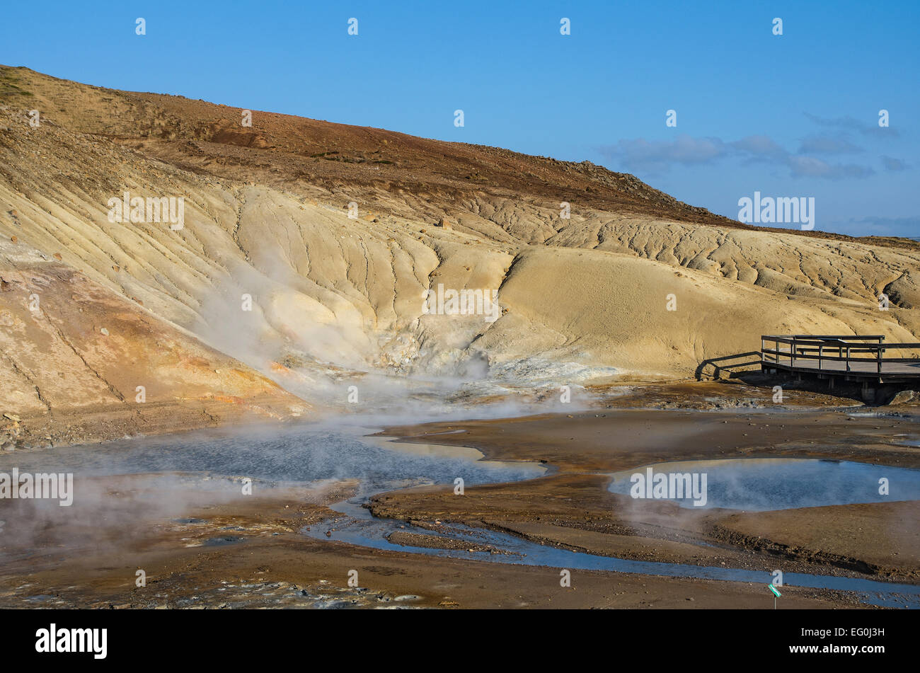Iceland, Hot spring Stock Photo - Alamy