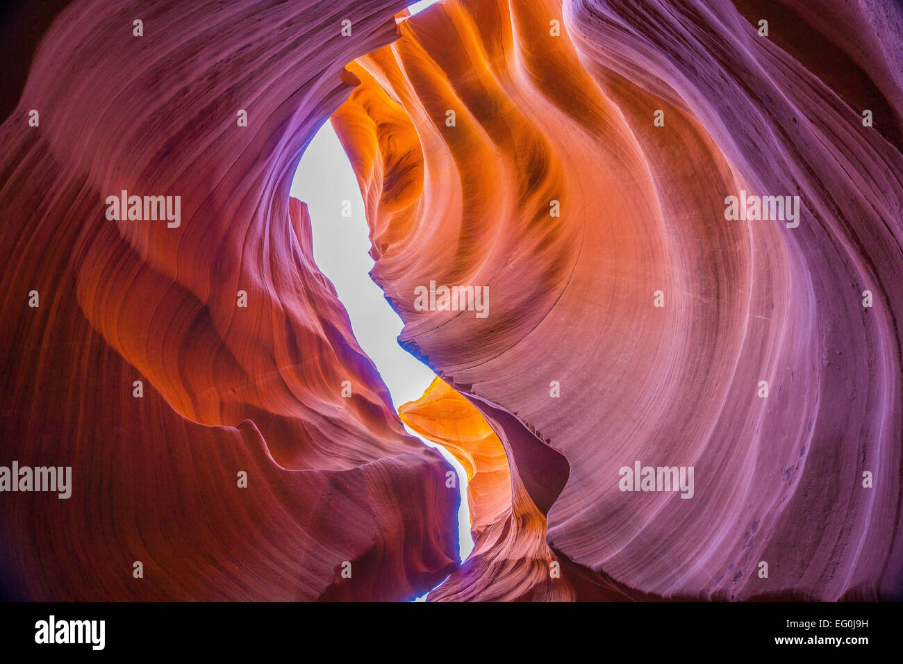 USA, Arizona, Antelope Canyon, Close-up of red rock formation Stock ...